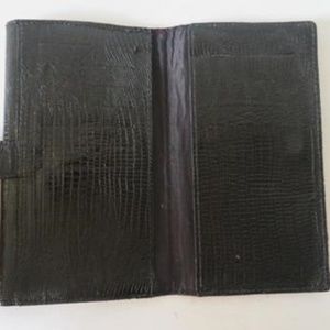 ANN TURK | Bags | Glen Miller For Ann Turk Black Leather Wallet | Poshmark